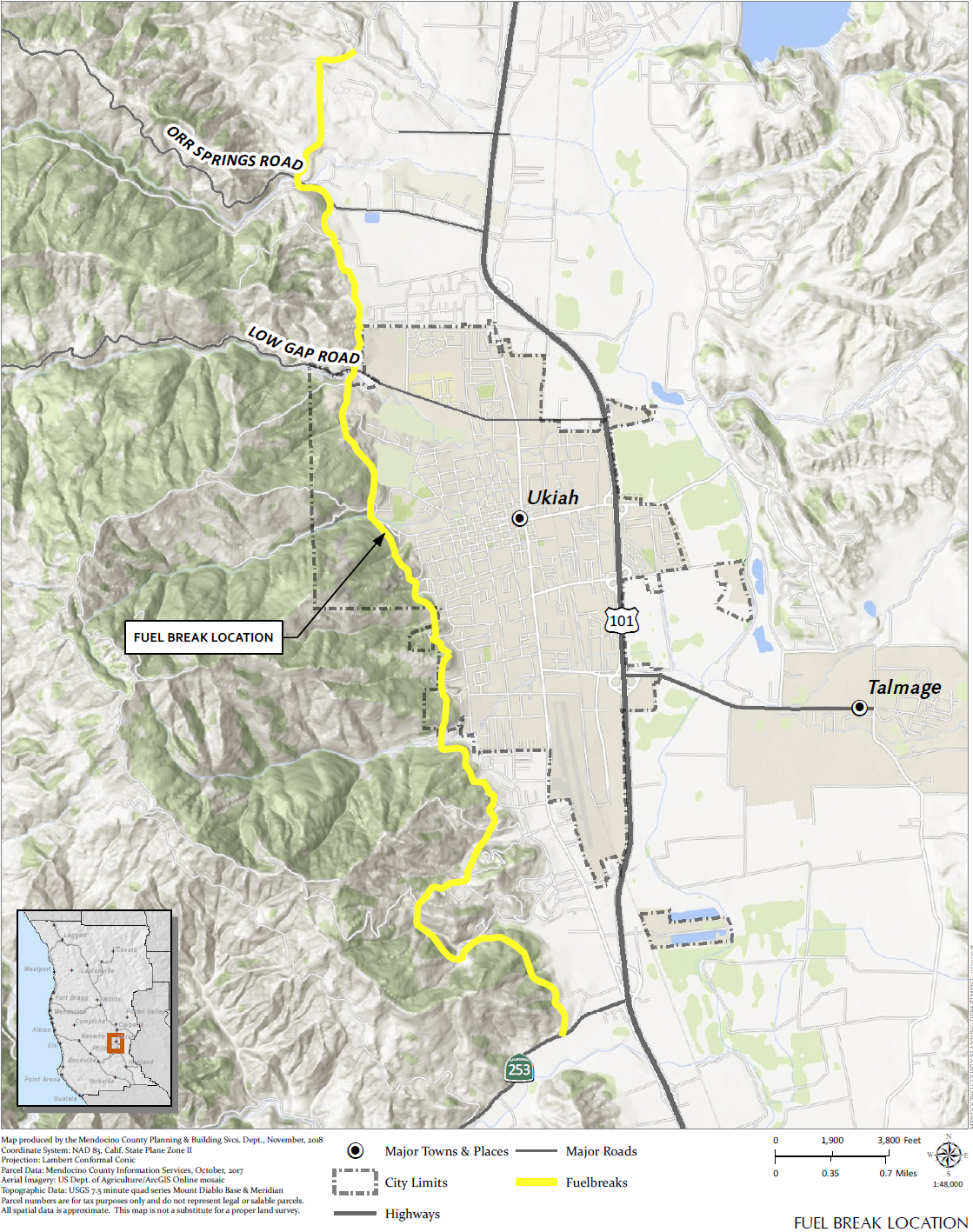 West Hills Fire Prevention - City of Ukiah, CA