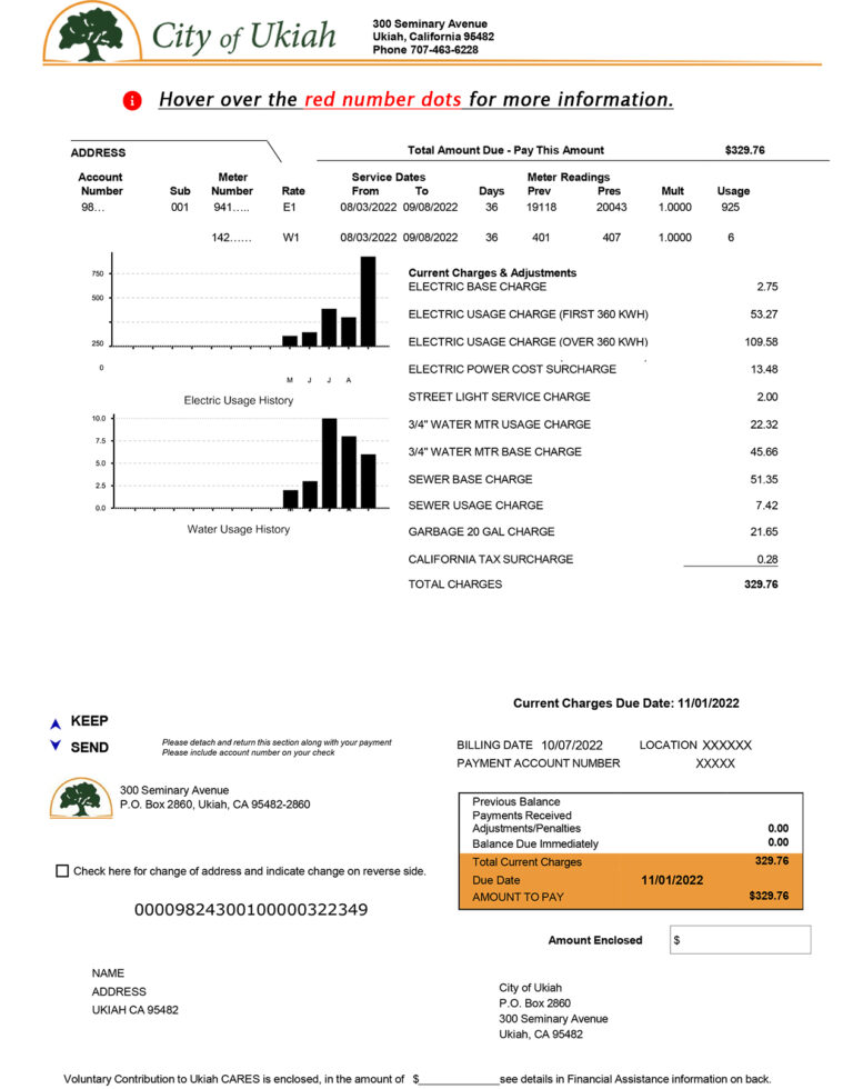 Utility Services & Billing - City of Ukiah, CA