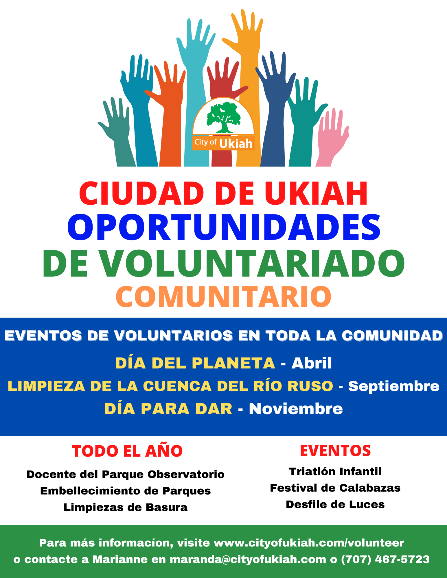 Ukiah Volunteers - City of Ukiah, CA